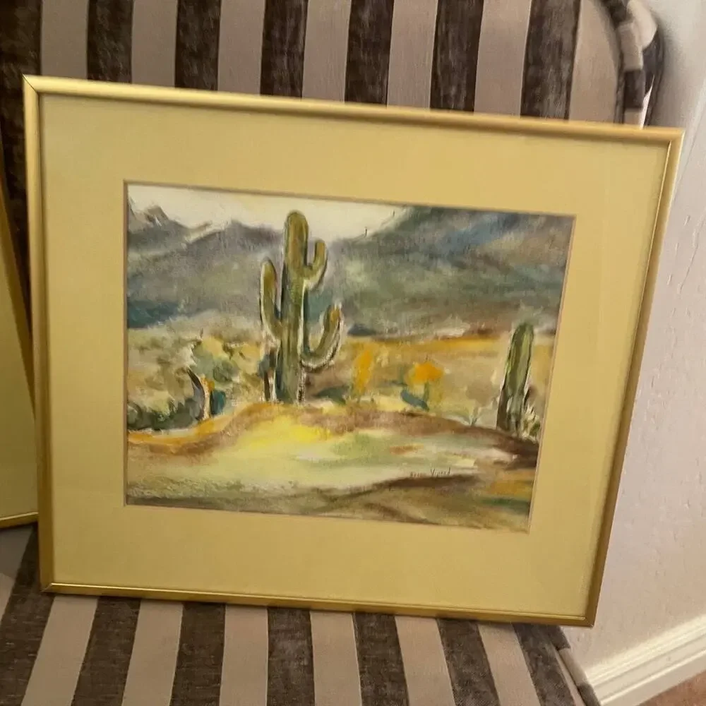 Artist Couture | Art | 2framed Arizona Saguaro And Desert Landscape Art ...